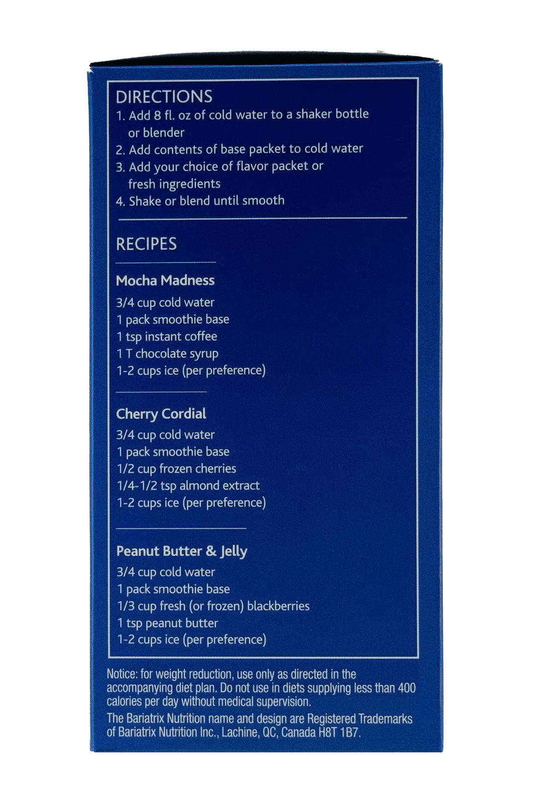 Smoothie Base Mix - 20g Protein – The Protein Store